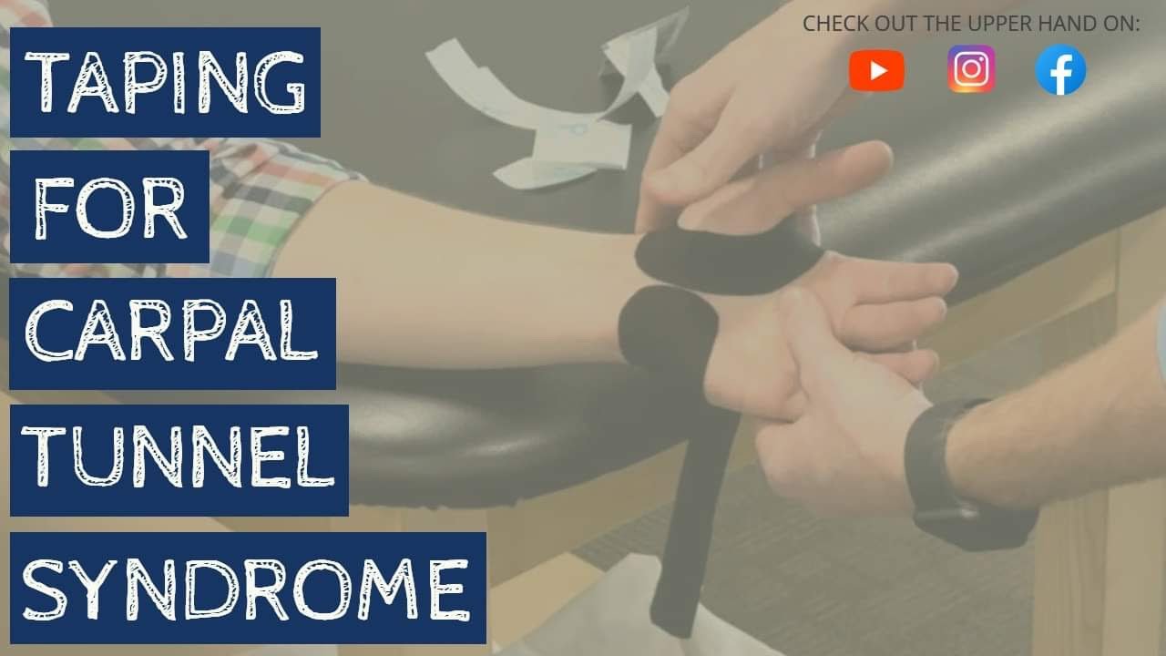 MUST TRY taping method to help relieve CARPAL TUNNEL symptoms - YouTube
