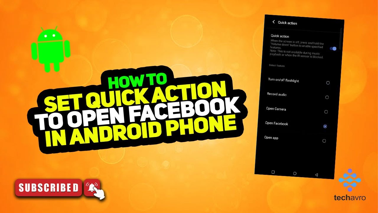 How to Set Quick Action To Open Facebook in Android Phone 2025 - YouTube