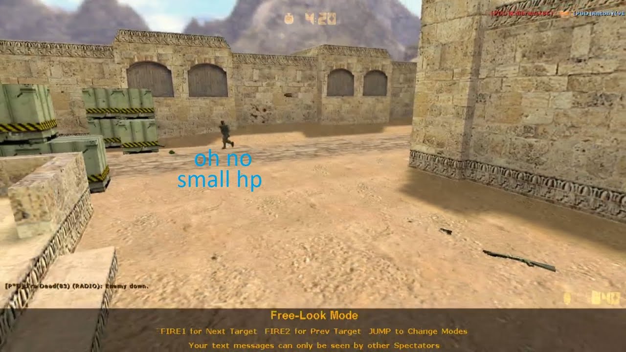 Counter Strike 1.0 Gameplay (De_dust 1) 15 round win - YouTube