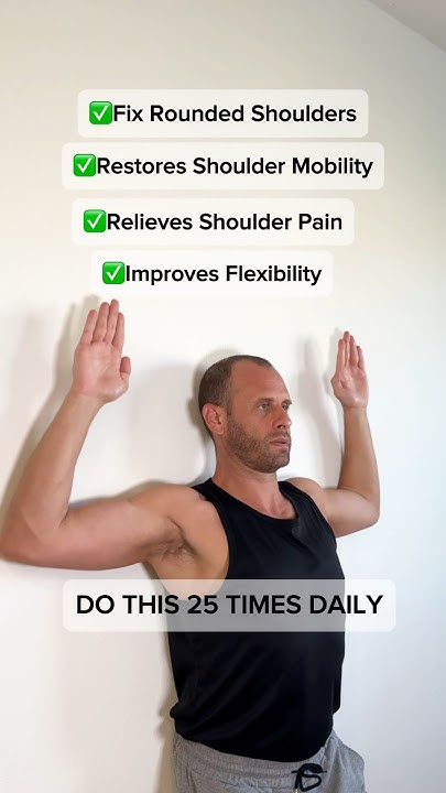 Fix Rounded Shoulders Fast with Wall Angels | Simple Exercise for Better Posture - YouTube