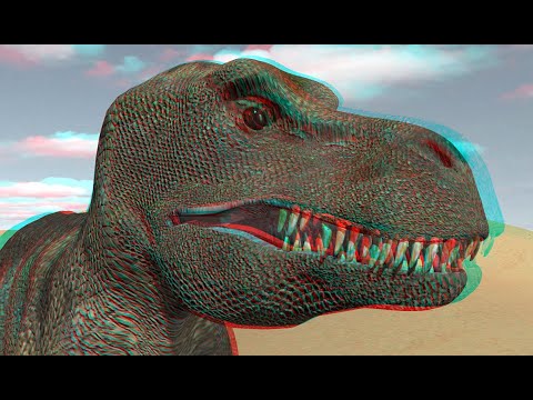 Tyrant King - Anaglyph 3D Red/Cyan Animation