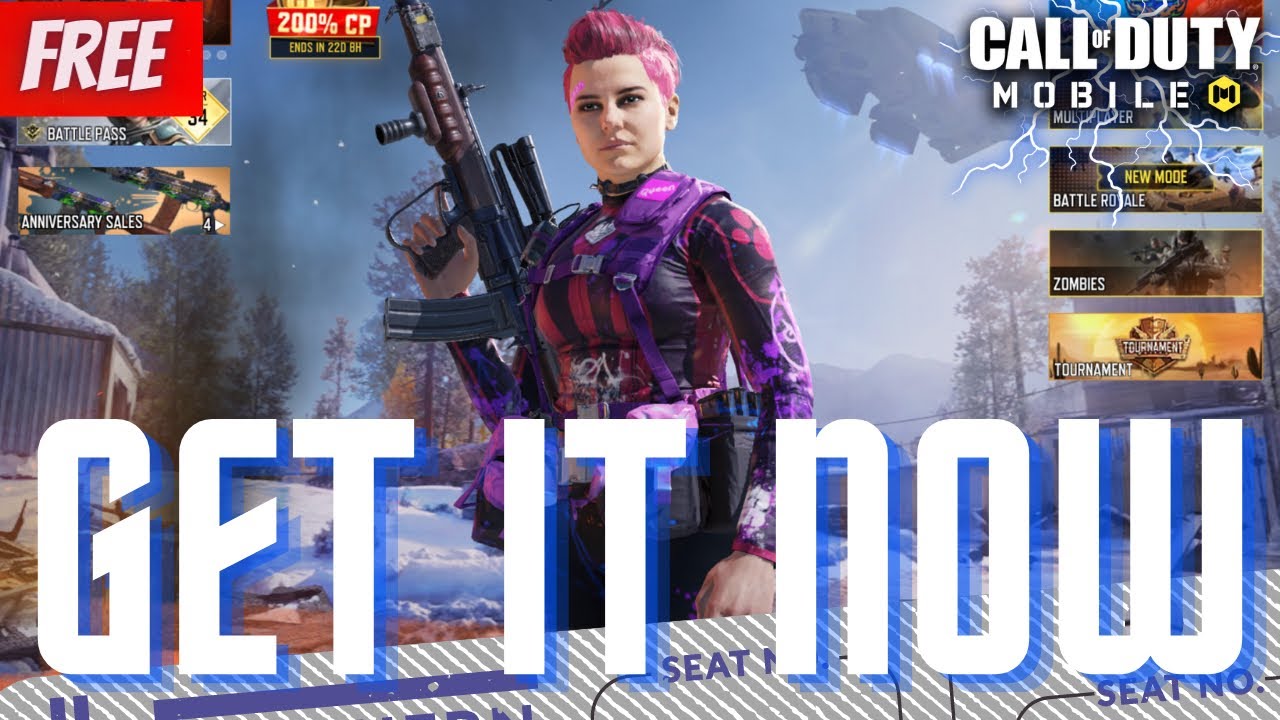 Free Iskra - Graffiti Queen skin in codm today - YouTube