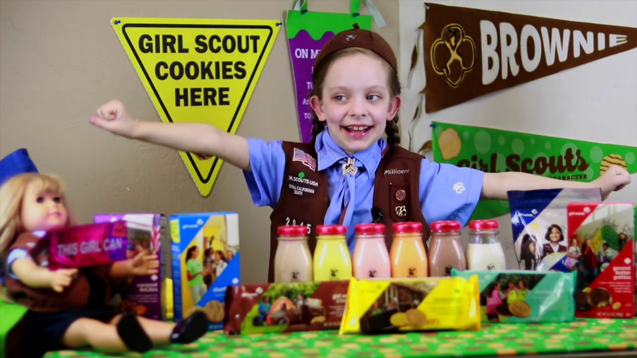 First Day of Girl Scout Cookie Sales: Superbowl Edition - YouTube