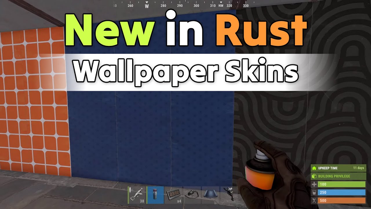 They are adding Wallpaper Skins to Rust (Let's Test Them) - YouTube