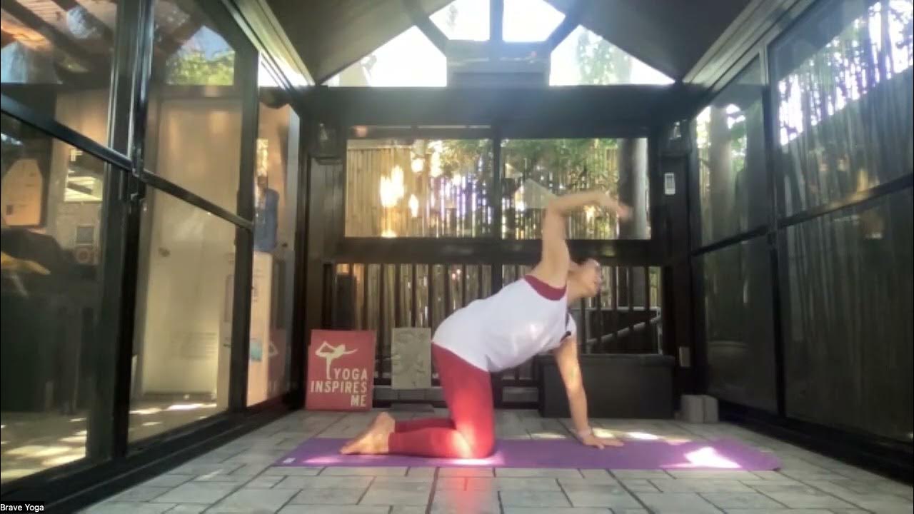 Gentle Yoga Class practicing CAMEL pose - YouTube