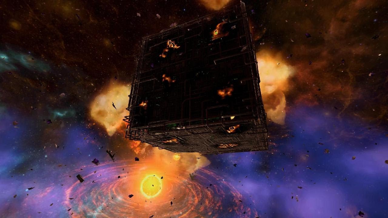 Borg Cube Destroyed Solo Mission! USS Enterprise 1701-D - PS5 - Star ...