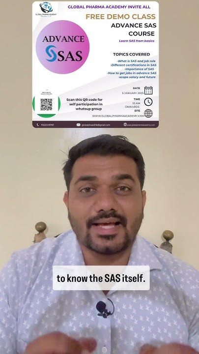 Announcing free demo on advance SAS - YouTube