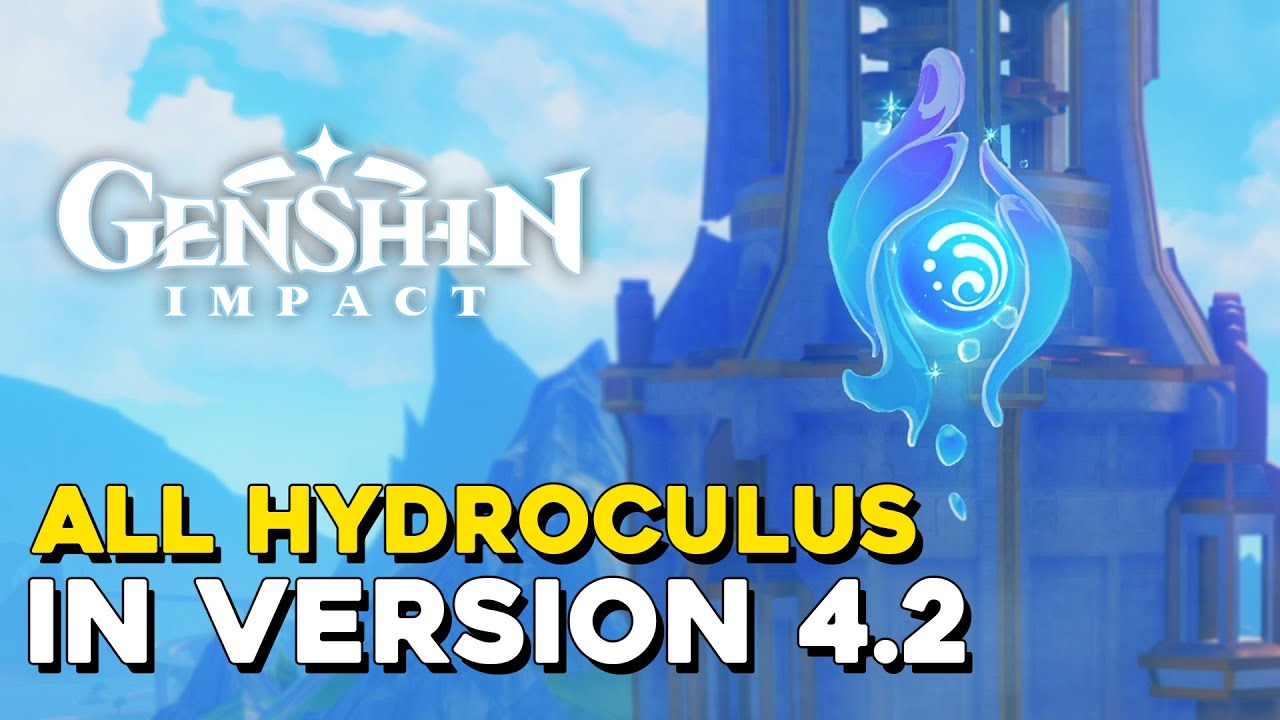 Genshin Impact All Hydroculus Locations In Version 4.2 - YouTube