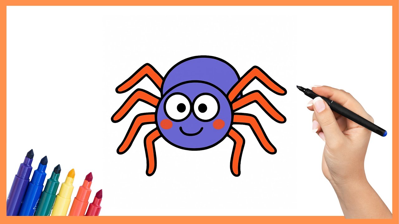 How to Draw a Realistic Spider - YouTube