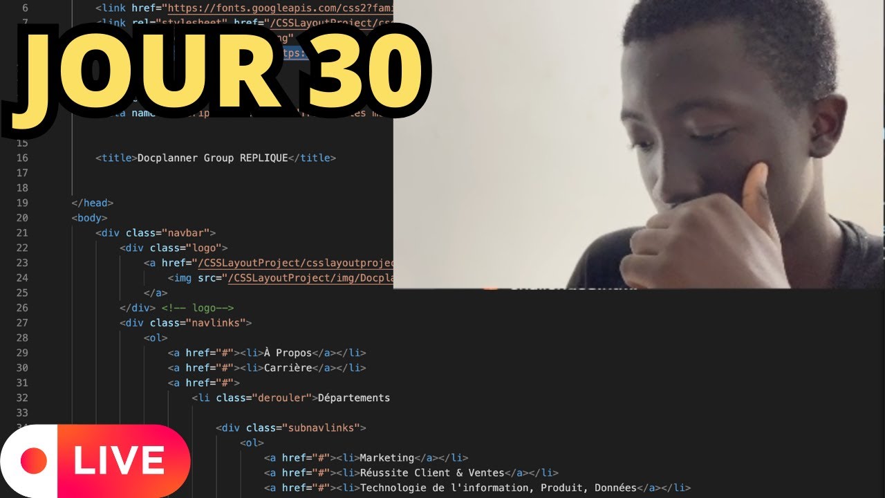 1 MOIS POUR APPRENDRE HTML : JOUR 30 - YouTube
