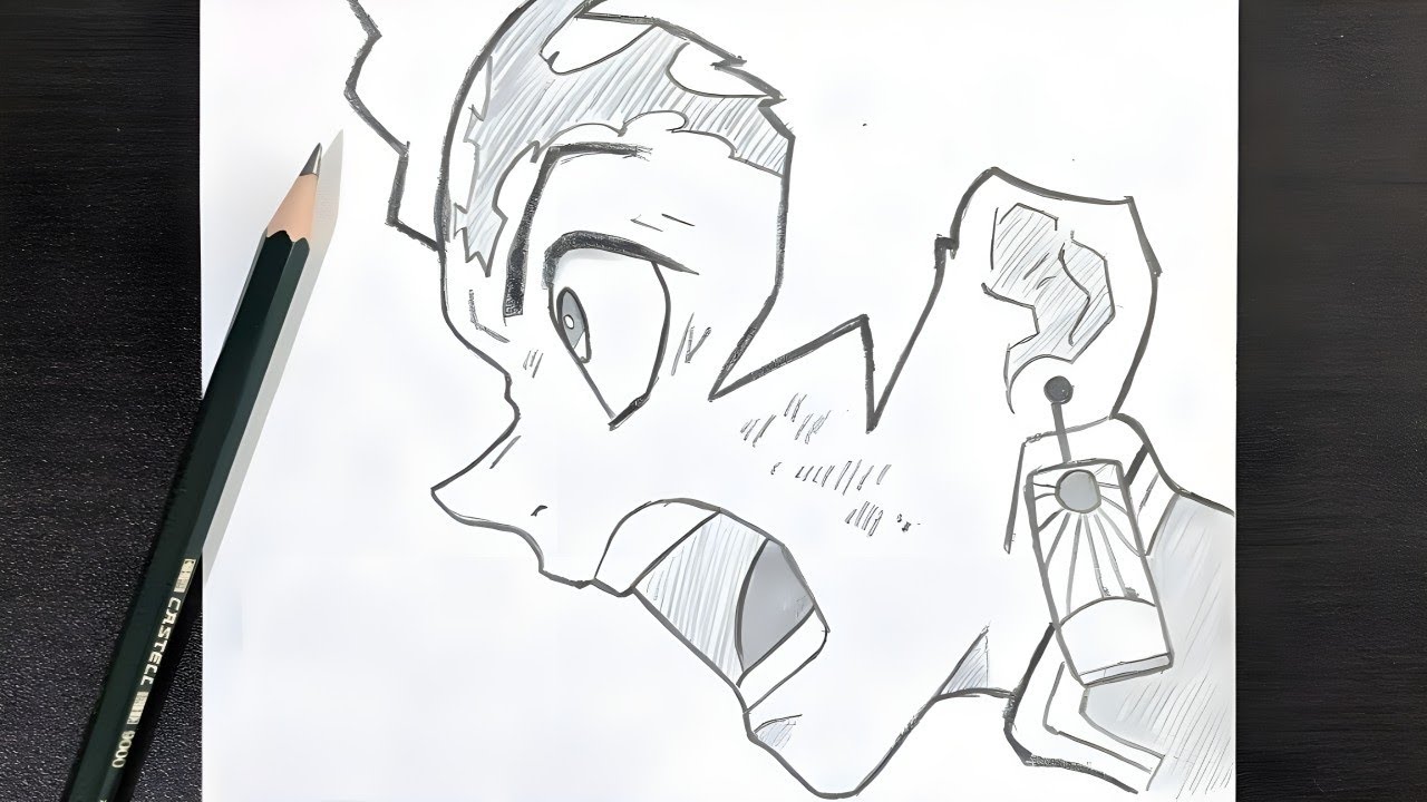 Super Easy Tanjiro Drawing | Tanjiro step by step | Anime Art Tutorial ...