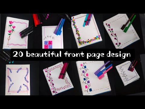 20 beautiful front page designs | beautiful front page 💡 #art # ...