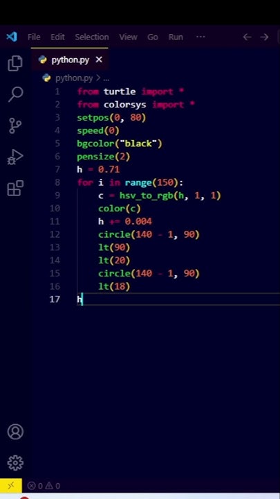 Amazing Flower design using Python turtle 🐢. #python #programming #shorts #viralvideo - YouTube