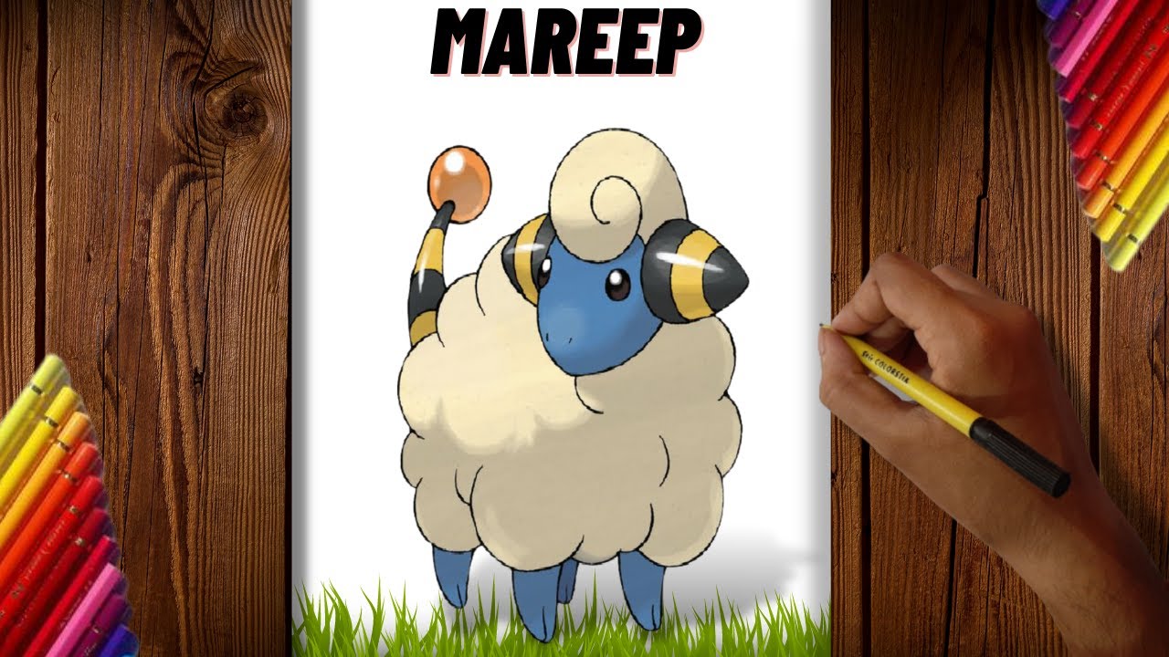 How To Draw Mareep Pokemon | Drawing Animals - YouTube