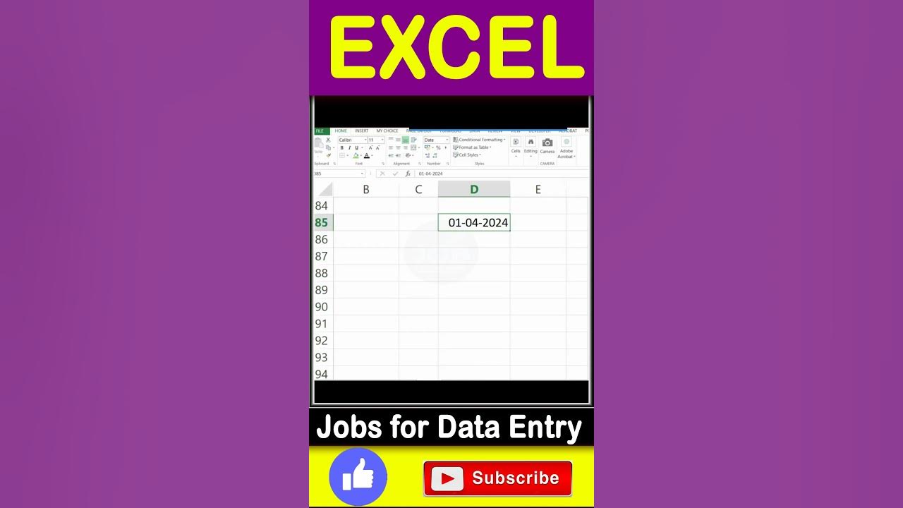 AUTO DATE FORMAT IN EXCEL #EXCEL #EXCELTIPS #MSOFFICE #ACOUNTING #TALLY #EXCELTRICKS # ...