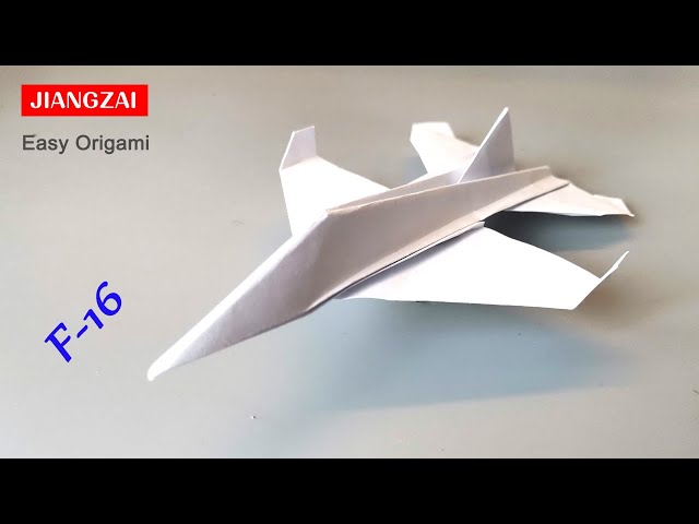 F16 Jet Fighter Paper Plane