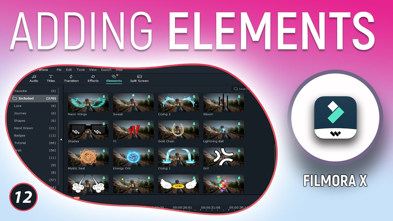 Filmora X Adding Elements | Tutorial #12 | FilmiStock | Wondershare ...