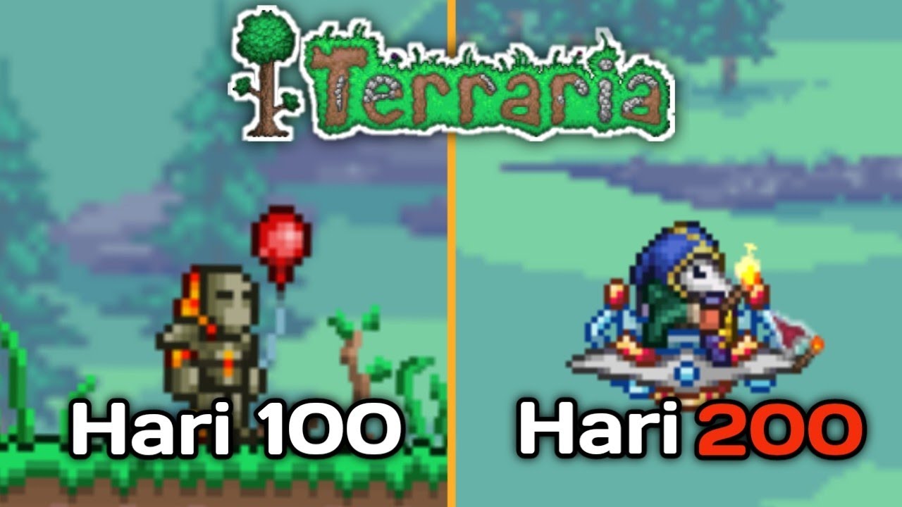 200 Hari Bertahan Hidup Di Terraria - YouTube