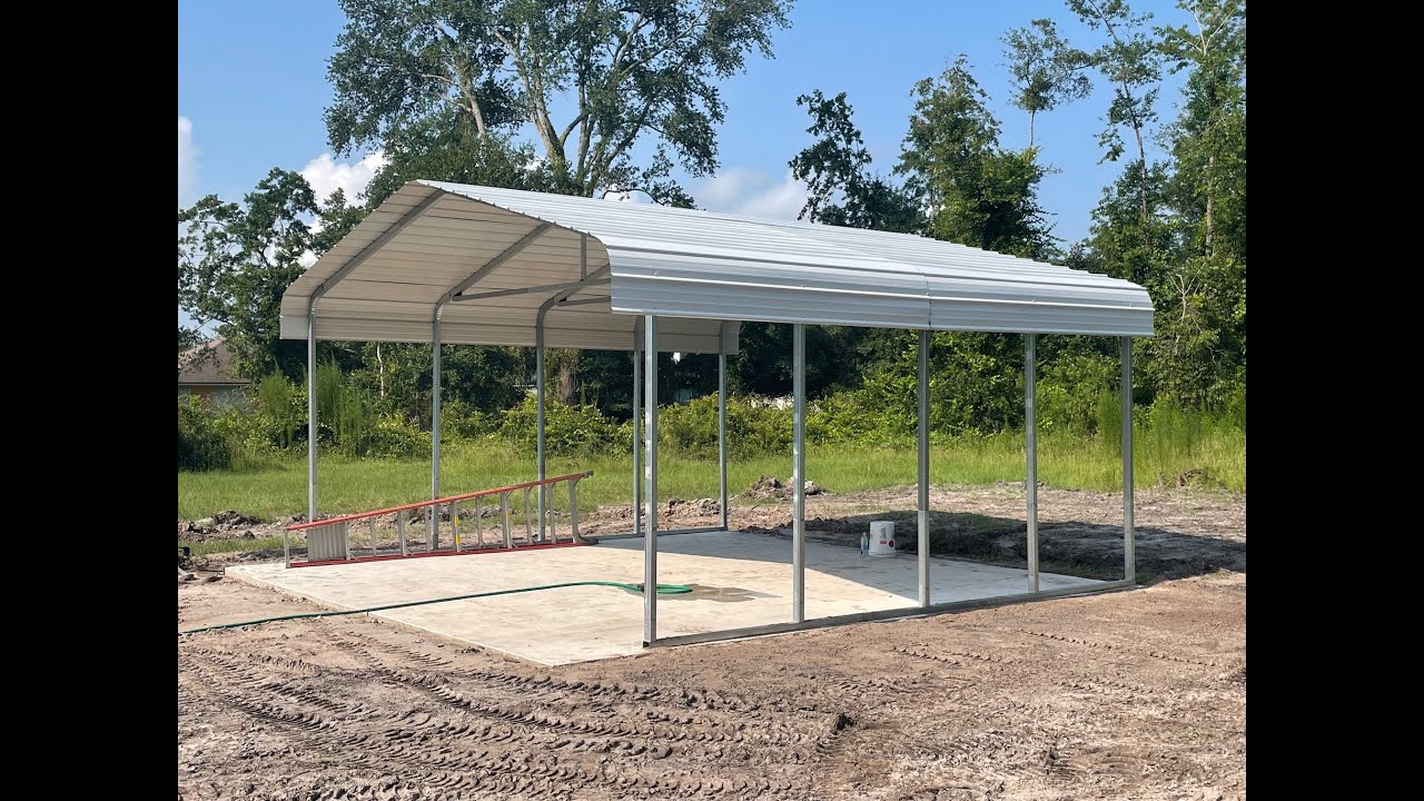 Carport to Barn Series: Building the Carport, Video 3 - YouTube