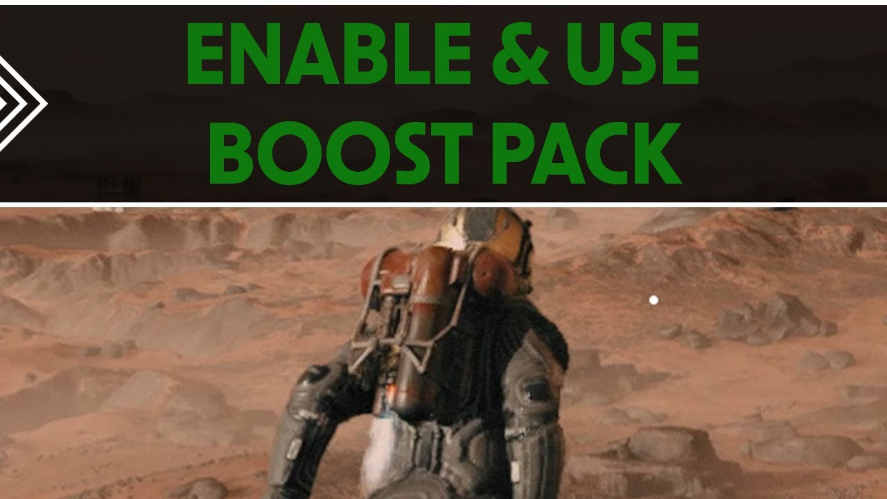 How to enable & use boost pack jetpack - Starfield - YouTube
