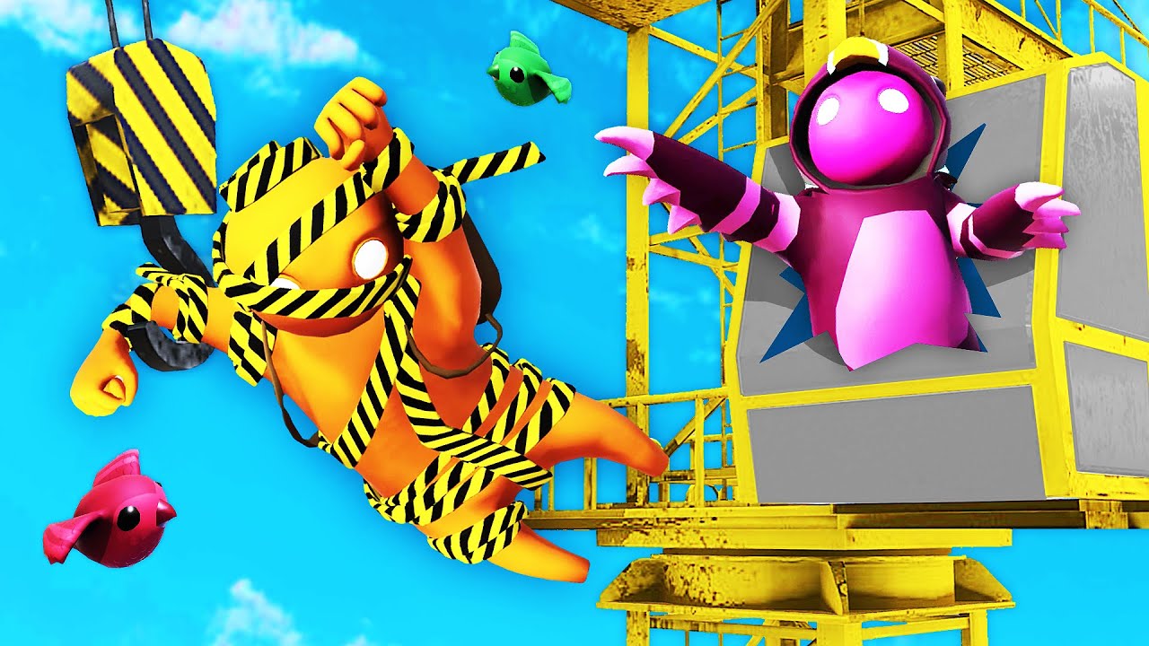 My Friend can't handle the NEW CRANE... (Gang Beasts) - YouTube