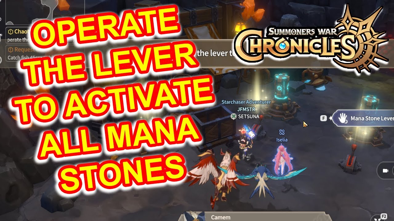 Operate The Level To Activate All Mana Stones Summoners War