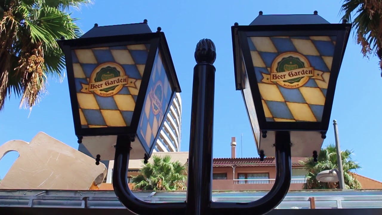 Benidorm - Beer Garden - New bar - ( first day open ) - YouTube