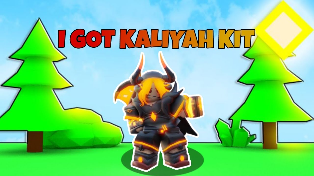 I Finally Got Kaliyah Kit Roblox Bedwars Youtube
