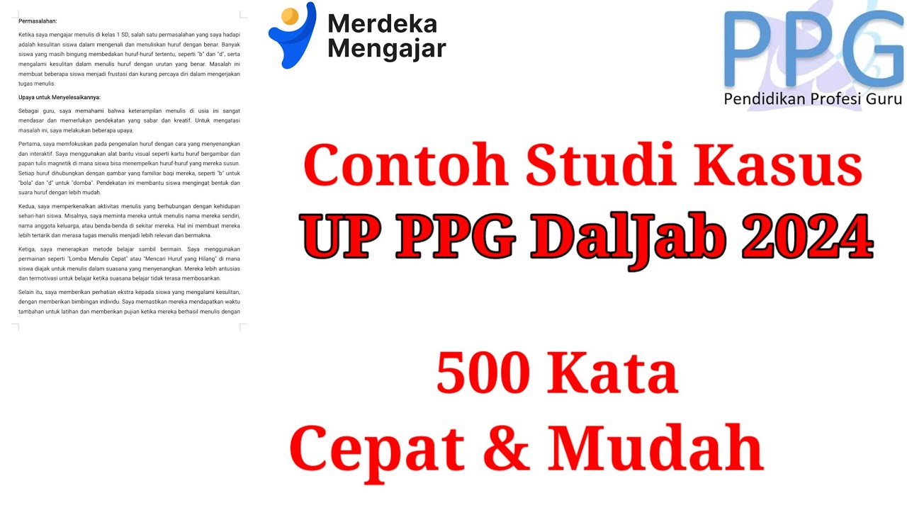 Contoh studi kasus PPG Daljab 2024 - YouTube
