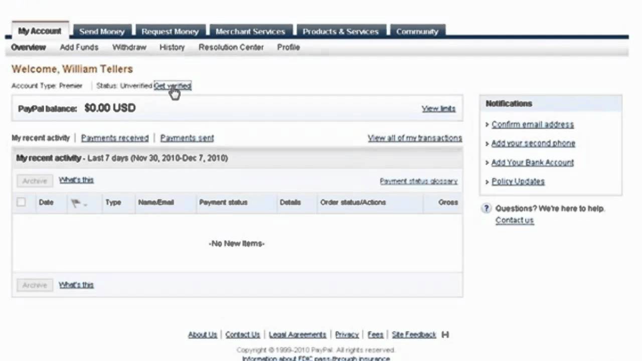 How to Register a PayPal Account - YouTube