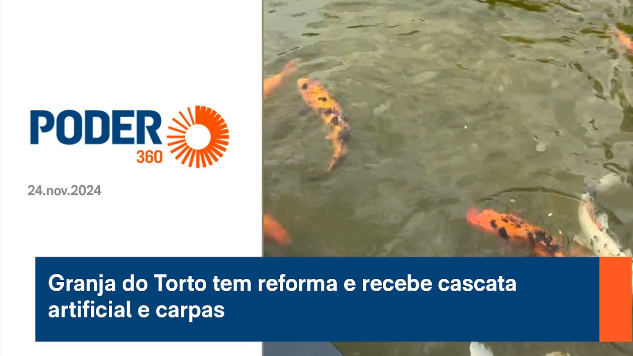 Granja do Torto tem reforma e recebe cascata artificial e carpas - YouTube