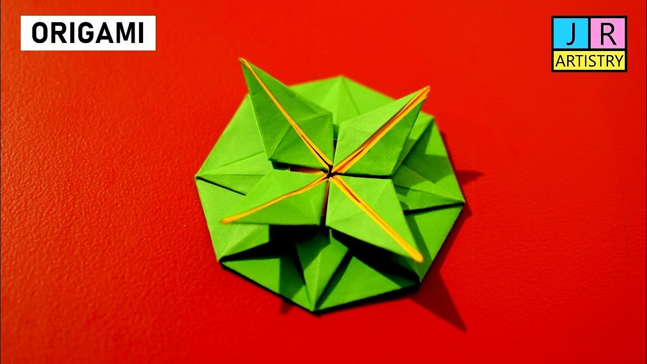 Origami Fridge Magnet ( Squashed Star Pattern ) [ Jagan Raj Artistry ...