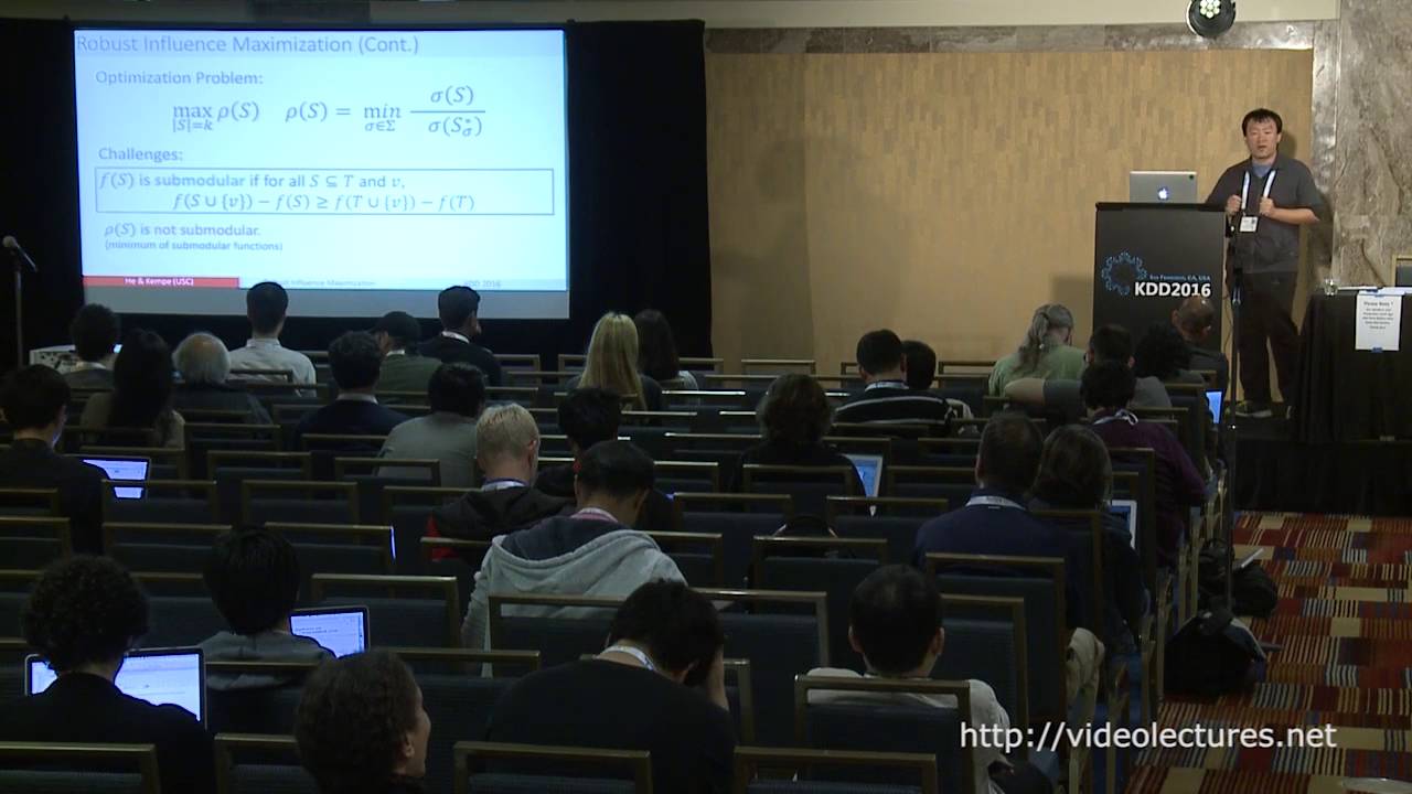 Robust Influence Maximization Youtube