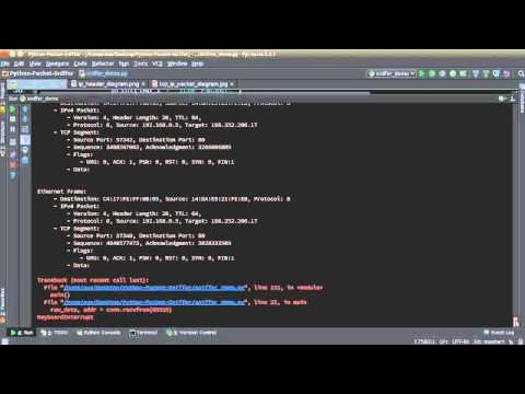 Python Network Packet Sniffer Tutorial - 7 - Running the Program - YouTube