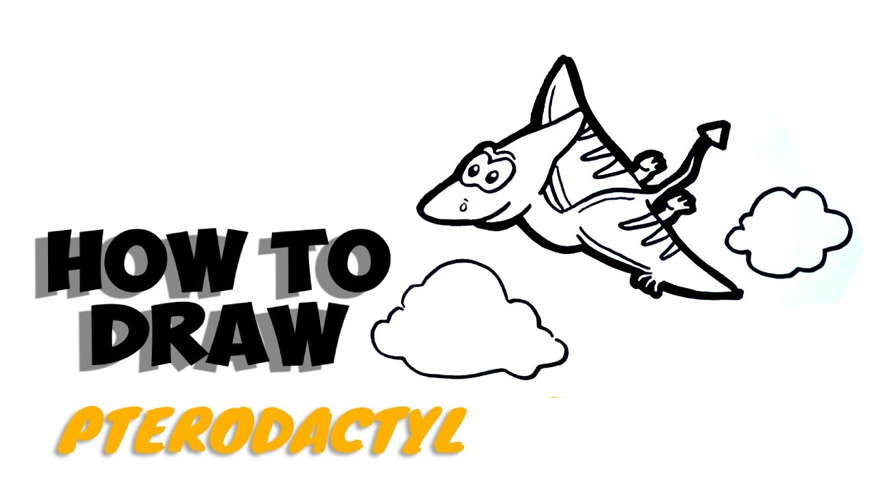 How to Draw Pterodactyl Step by Step - YouTube