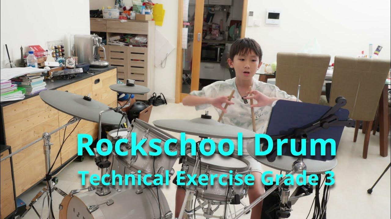 Rockschool Drum Grade 3 Technical Exercises | Exam Prep - YouTube