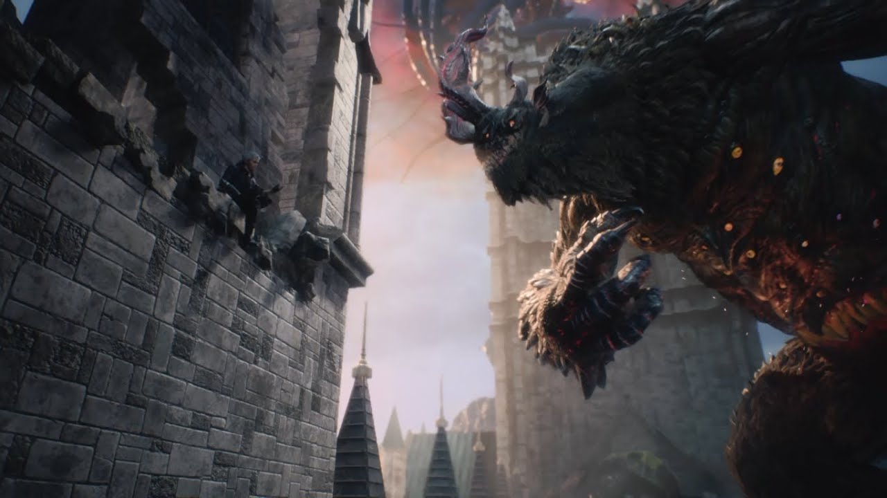 DEVIL MAY CRY 5 - GOLIATH BOSS FIGHT MISSION 2 - NERO (DMD) - YouTube