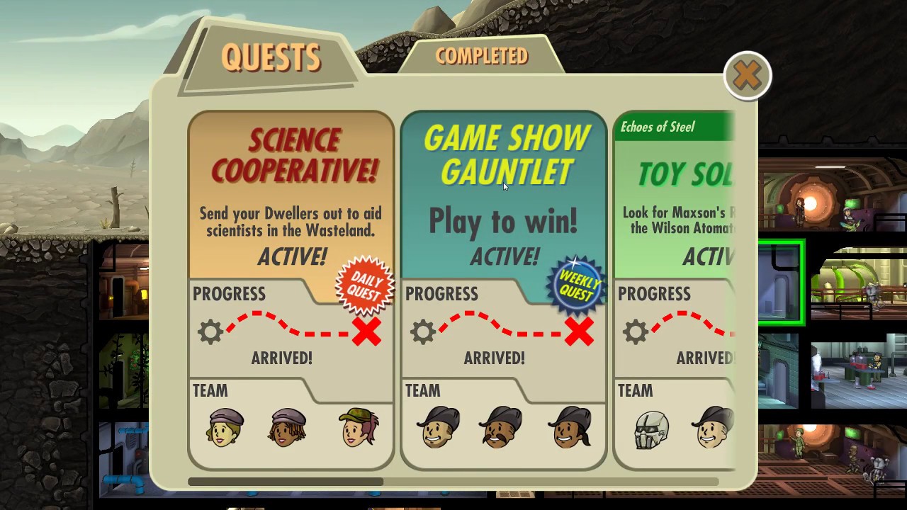 Fallout Shelter Game Show Gauntlet - YouTube