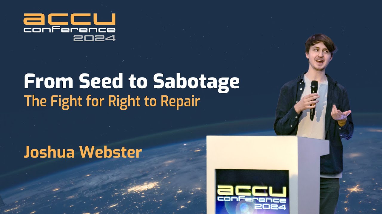 The Fight for Right to Repair: From Seed to Sabotage - Joshua Webster ...