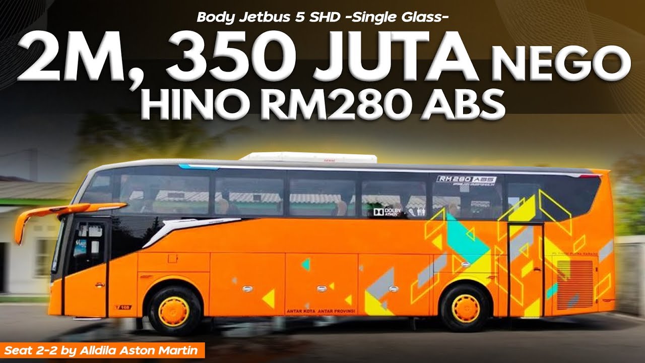 Harga 2 Milyar, 350 Juta Nego : Big Bus Hino RM280 ABS Body Jetbus 5 ...