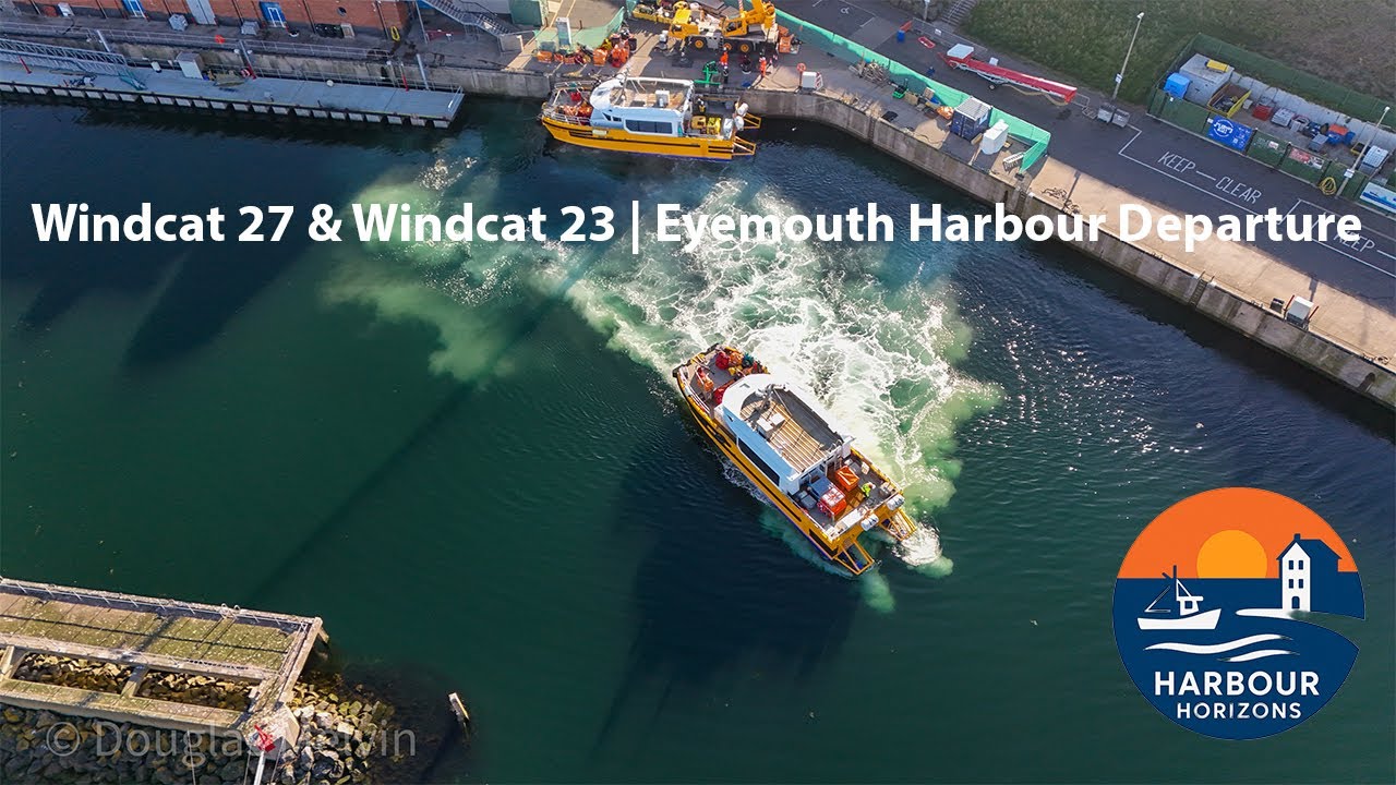 Windcat 27 & Windcat 23 | Eyemouth Harbour Departure - YouTube