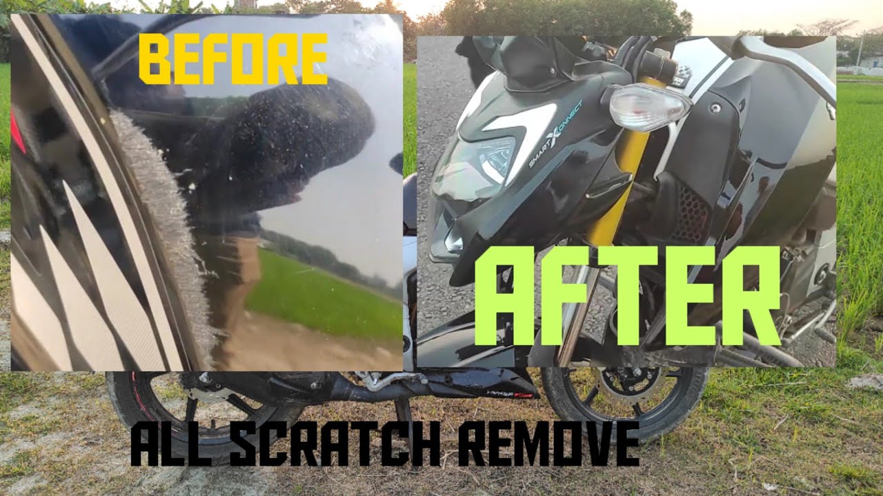 Bike Remove Big Scratches on 4v Apache RTR. All bike scratch remov in ...