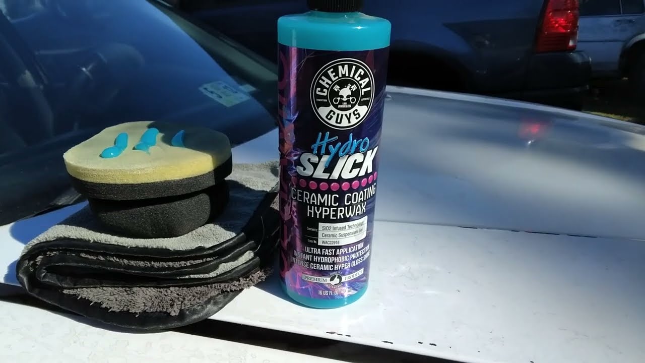 chemical guys hydro slick Ceramic wax insane gloss on white accord ...