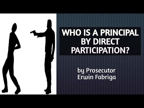 Who is a principal by direct participation? (Art. 17, par. 1 in rel. to ...