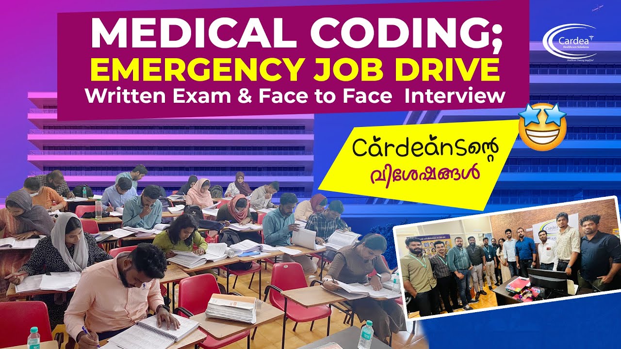 Medical Coding; Emergency Job Drive | Written Exam & Face to Face ...