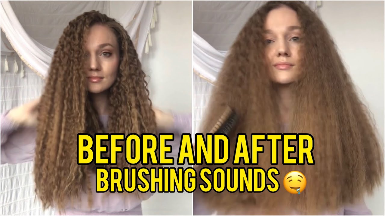 Orysya Brushing Her Fluffy Hair - YouTube