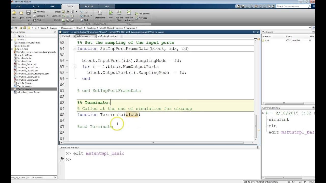 Simulink Level 2 S Functions Part 2 - YouTube