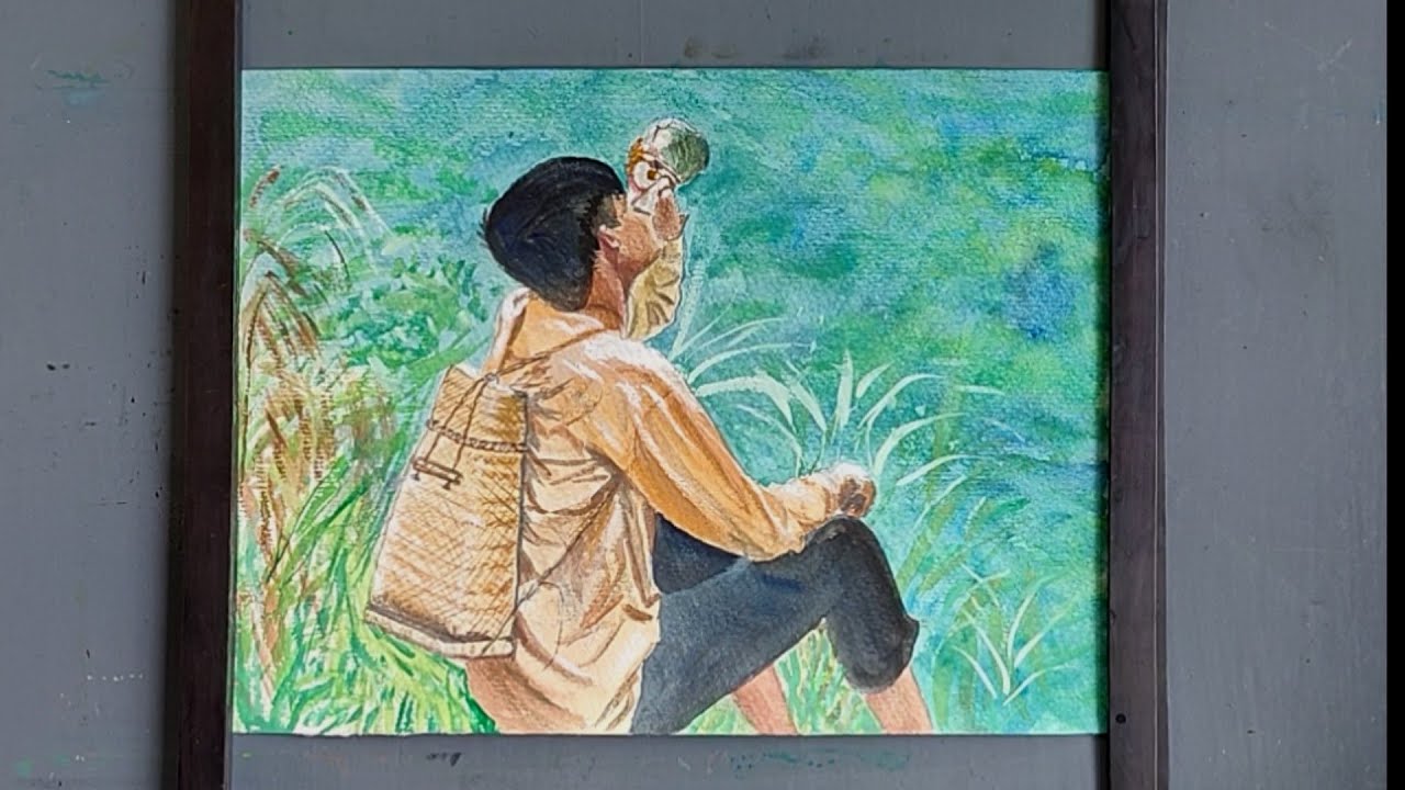 bundok diatagon/water color landscape painting - YouTube