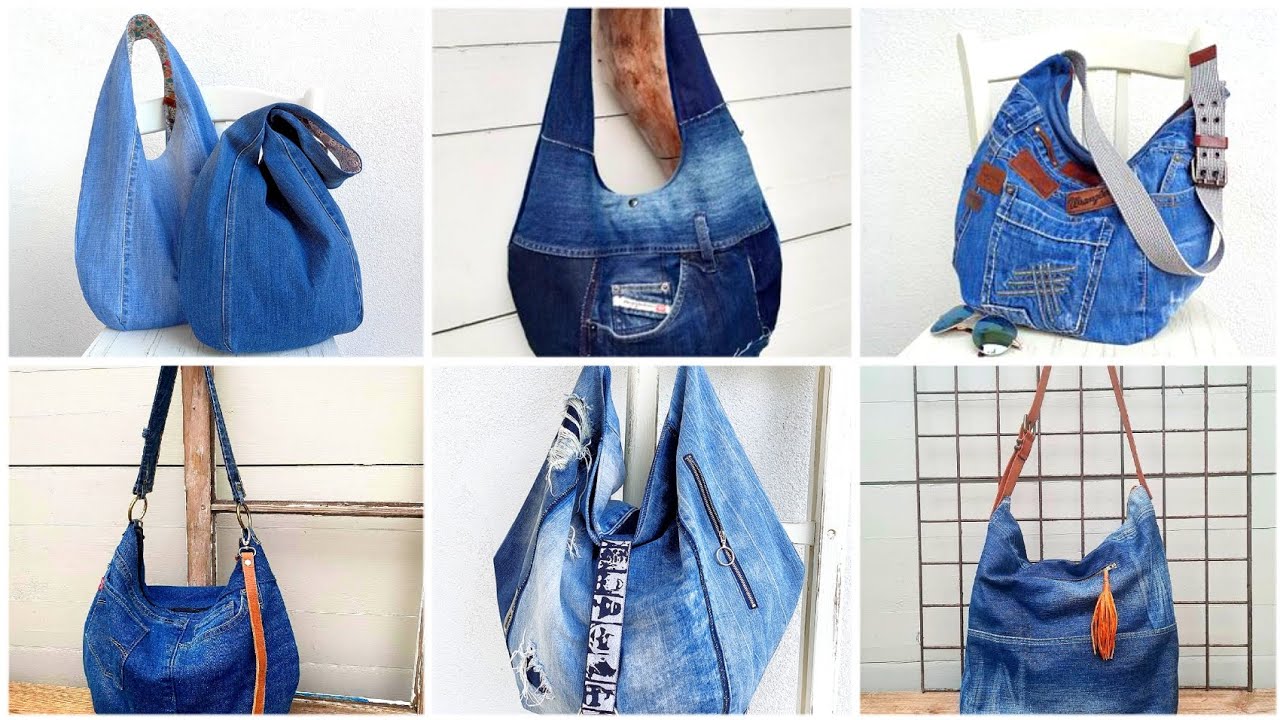 Best Hobo Slouchy Denim Hand Bags Designs | Denim Bags For Women's ...