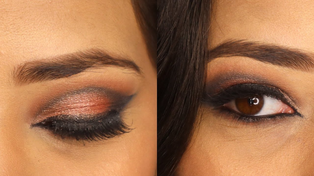 Eye Makeup Look For Hooded Eyes - Eye Makeup Tricks | Simple eye makup tutorial for beginners ...